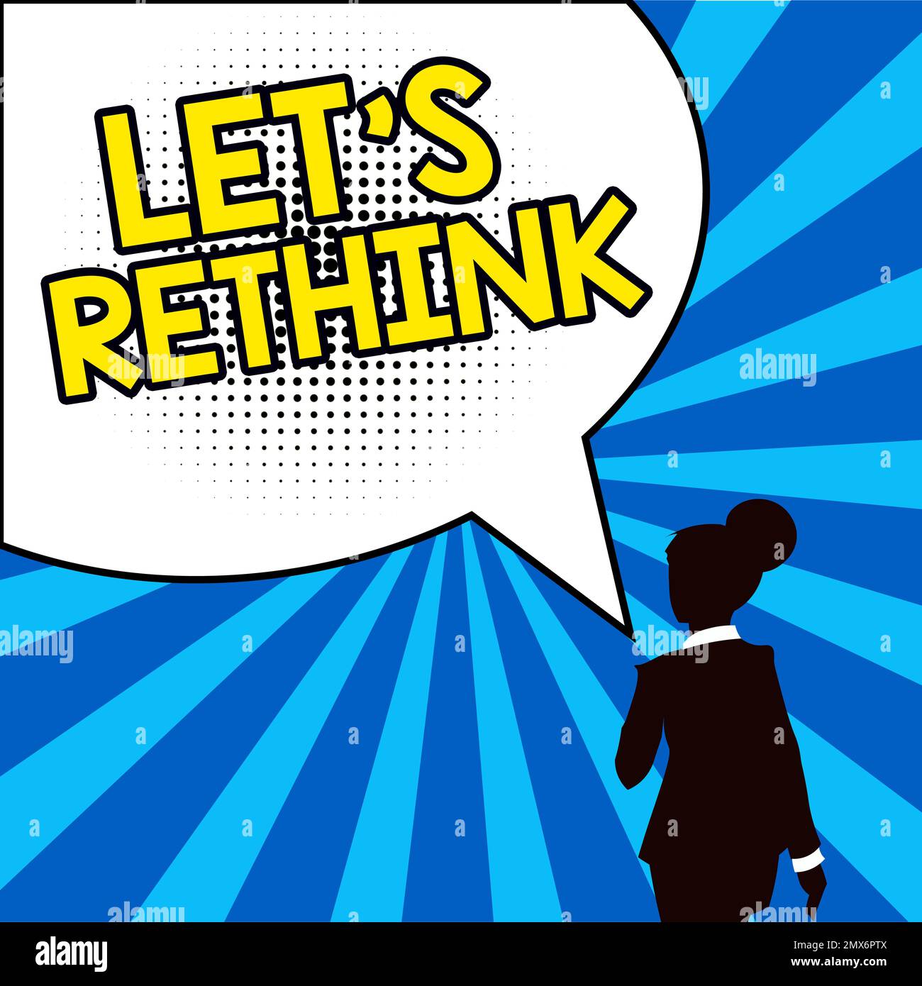 Inspiration showing sign Let's Rethink. Conceptual photo an ...