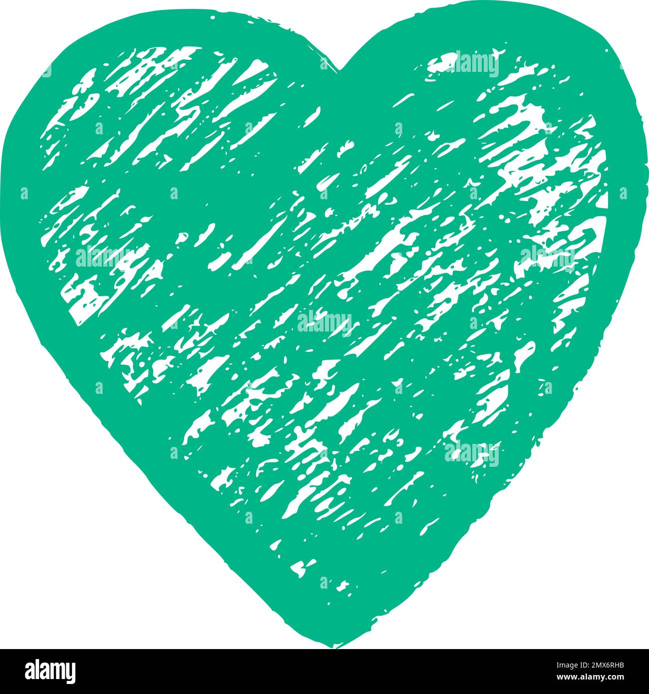 Heart sketch. Love symbol in grunge marker texture Stock Vector Image ...