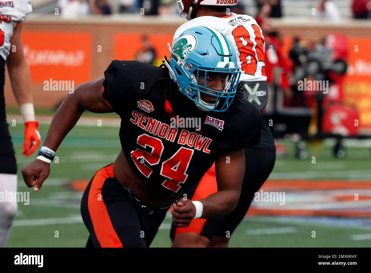 American linebacker Dorian Williams of Tulane (24) runs drills during ...