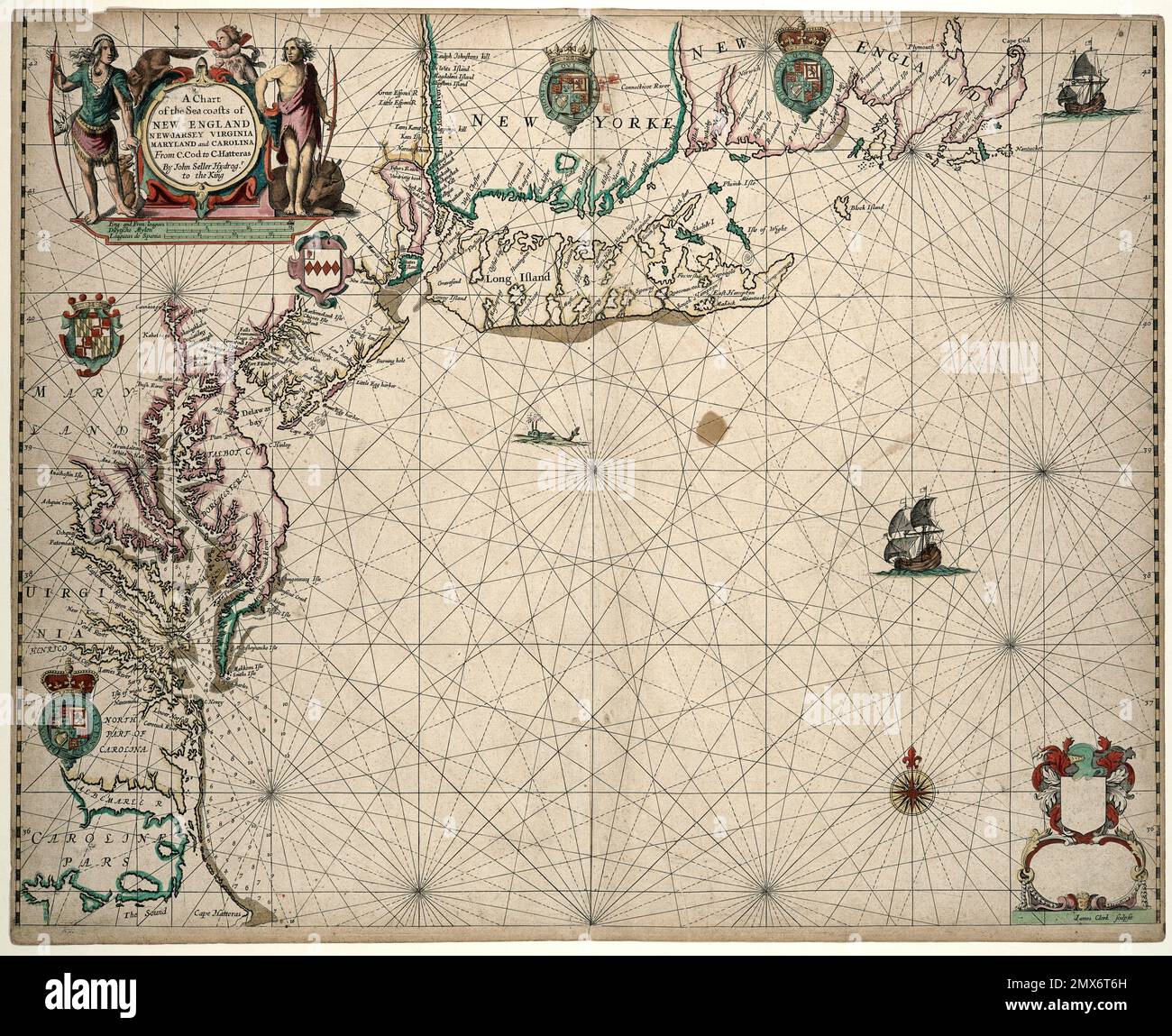 John smith map of virginia hi-res stock photography and images - Alamy
