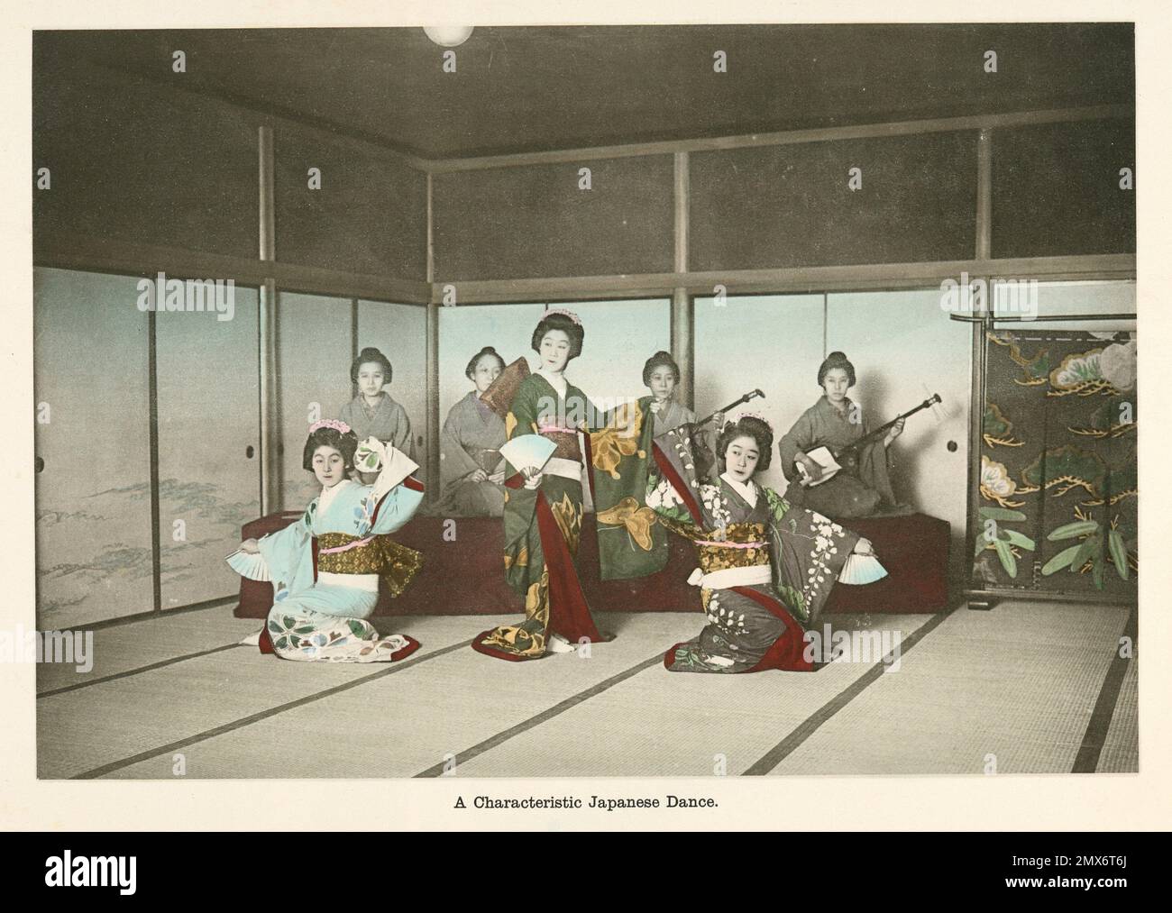 A Characteristic Japanese Dance. Japan. TetsudŠ in (Author). Sights and ...