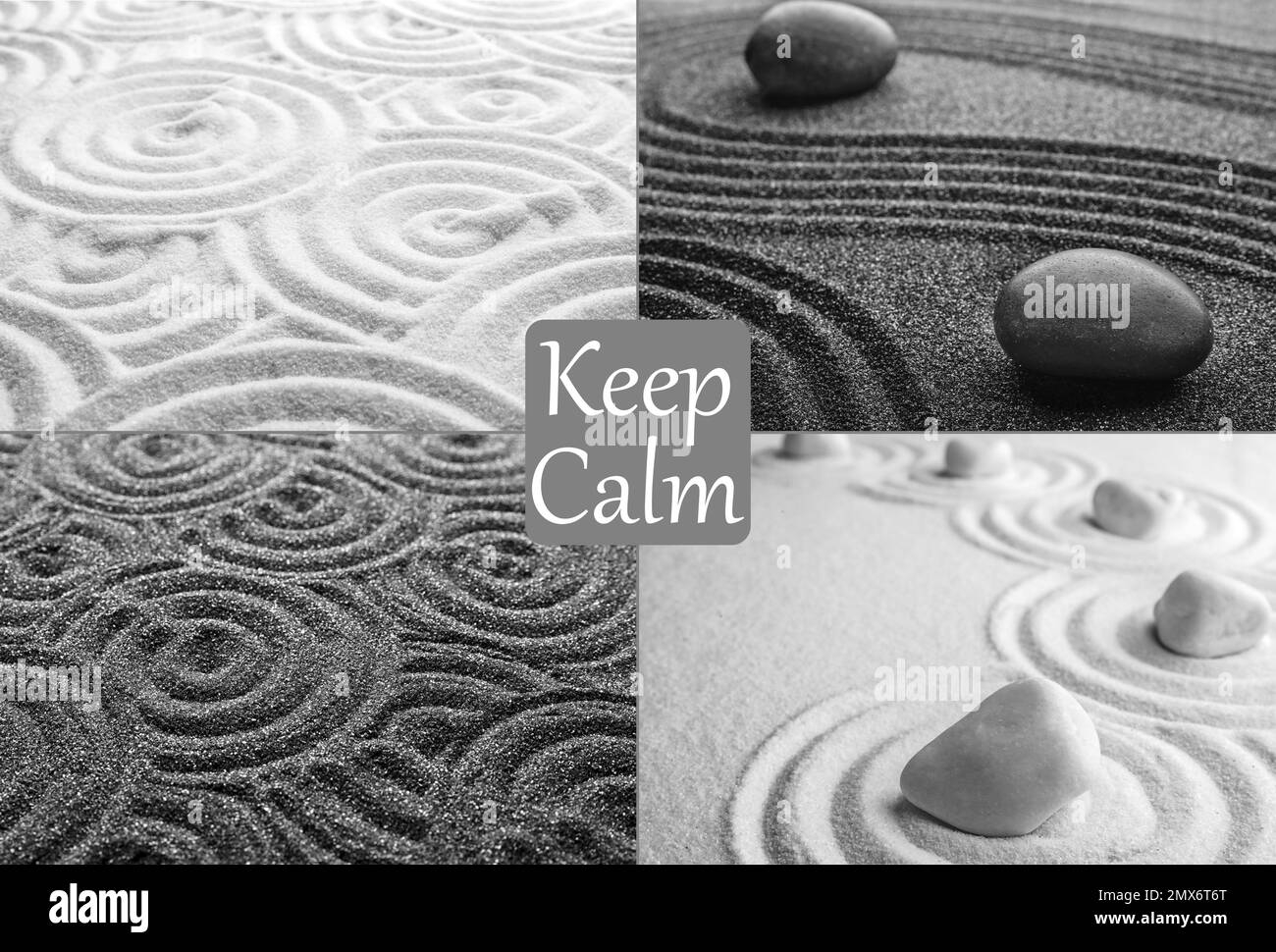 Collage of beautiful photos. Zen and calmness Stock Photo - Alamy