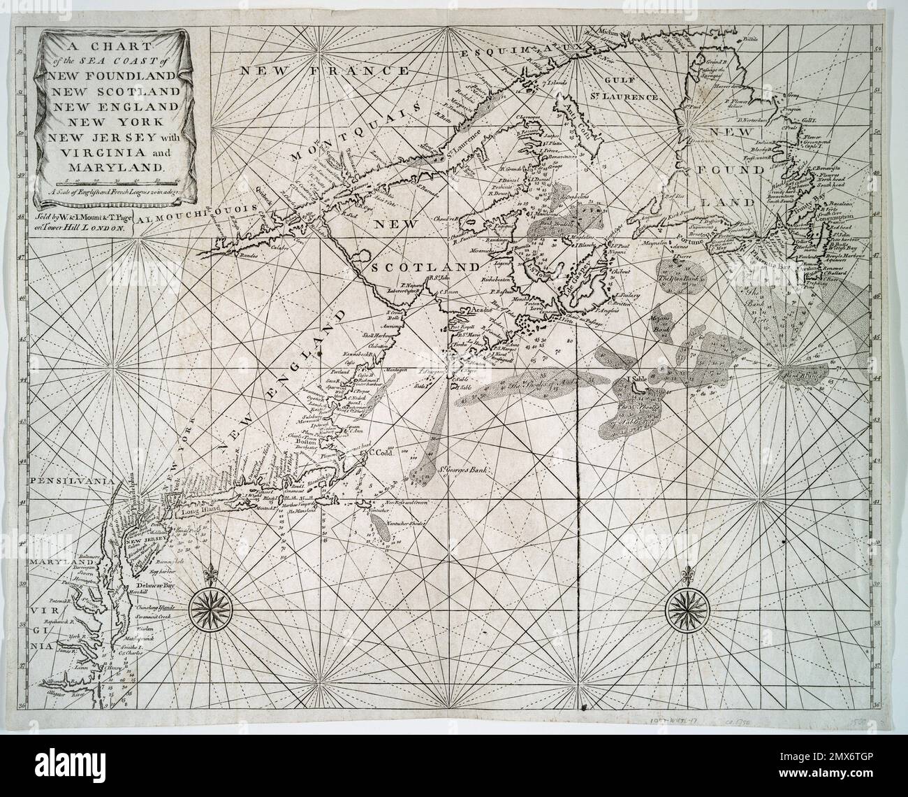 Map of early new england hi-res stock photography and images - Alamy