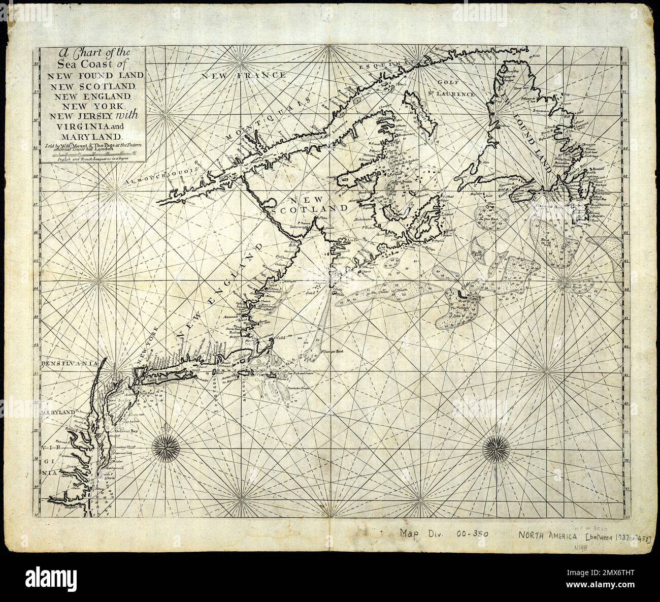 Map of early new england hi-res stock photography and images - Alamy