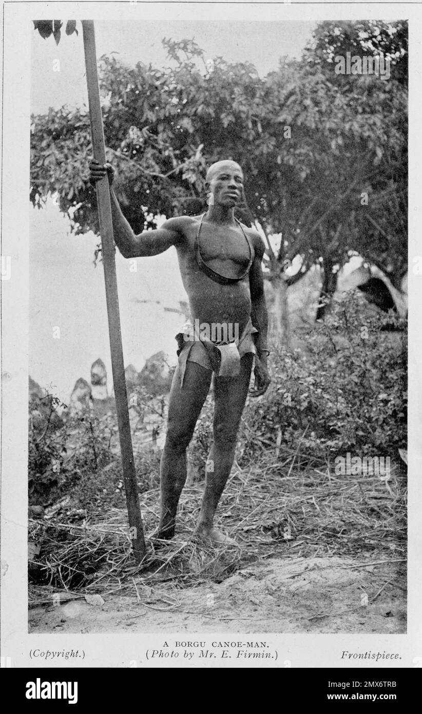 A Borgu canoe - man. Nigeria, its peoples and its problems. Issued ...