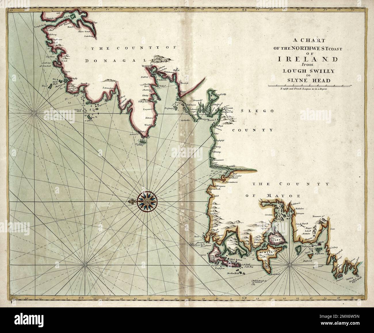 Sea chart atlantic ocean west hi-res stock photography and images - Alamy