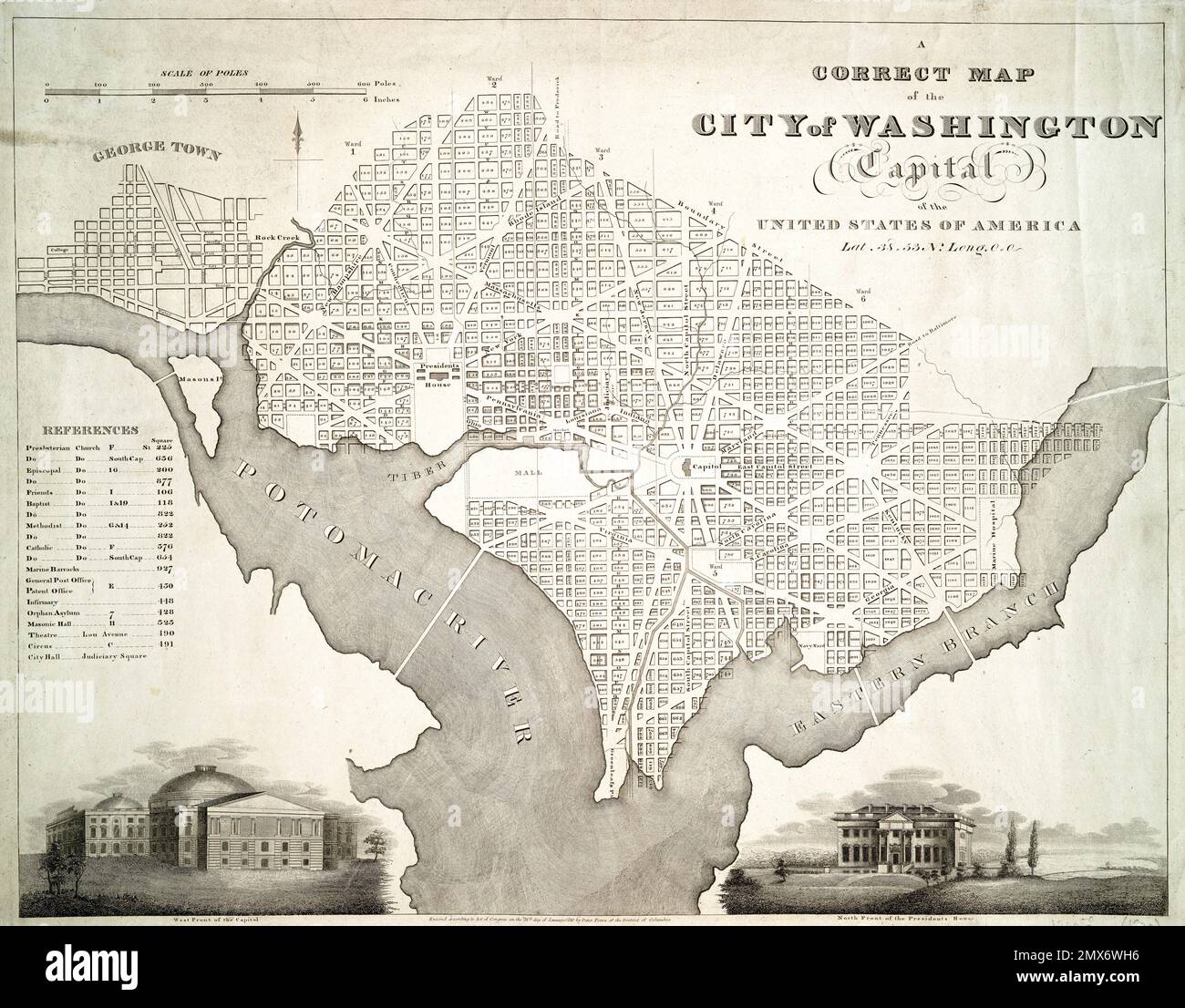 Map of usa 1790 hi-res stock photography and images - Alamy