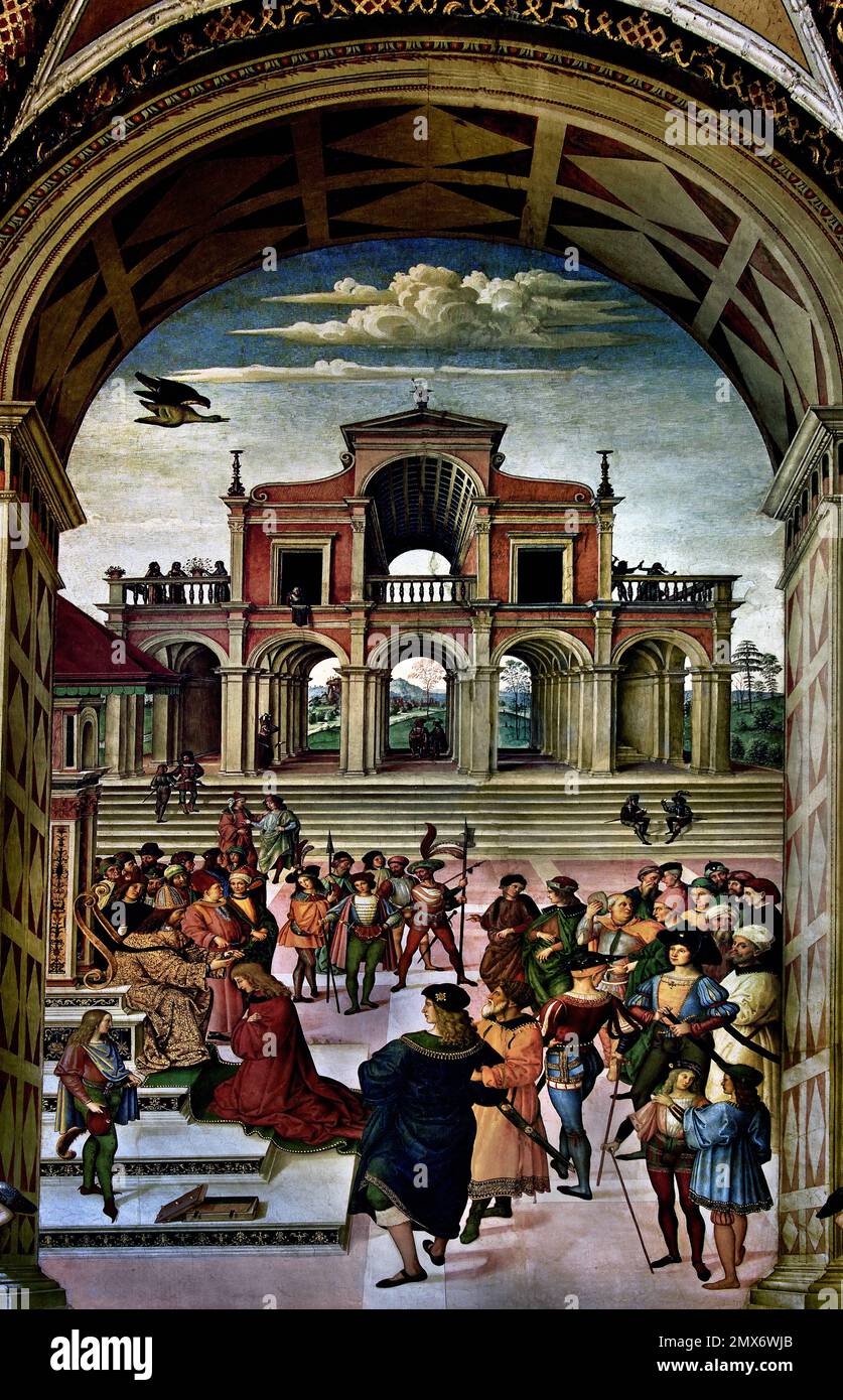 Frederick III Crowning Enea Silvio Piccolomini with a Laurel Wreath ...