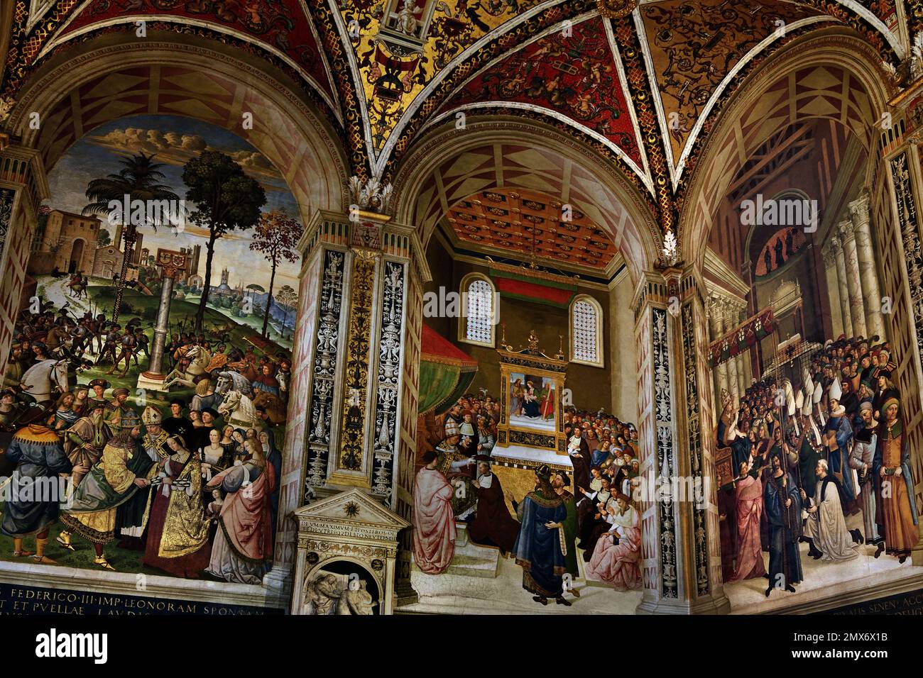 Piccolomini Library, by Pinturicchio 1454 - 1513. Metropolitan ...