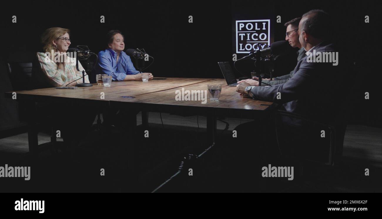 THE LINCOLN PROJECT, from left: Jennifer Horn, George Conway, Ron ...