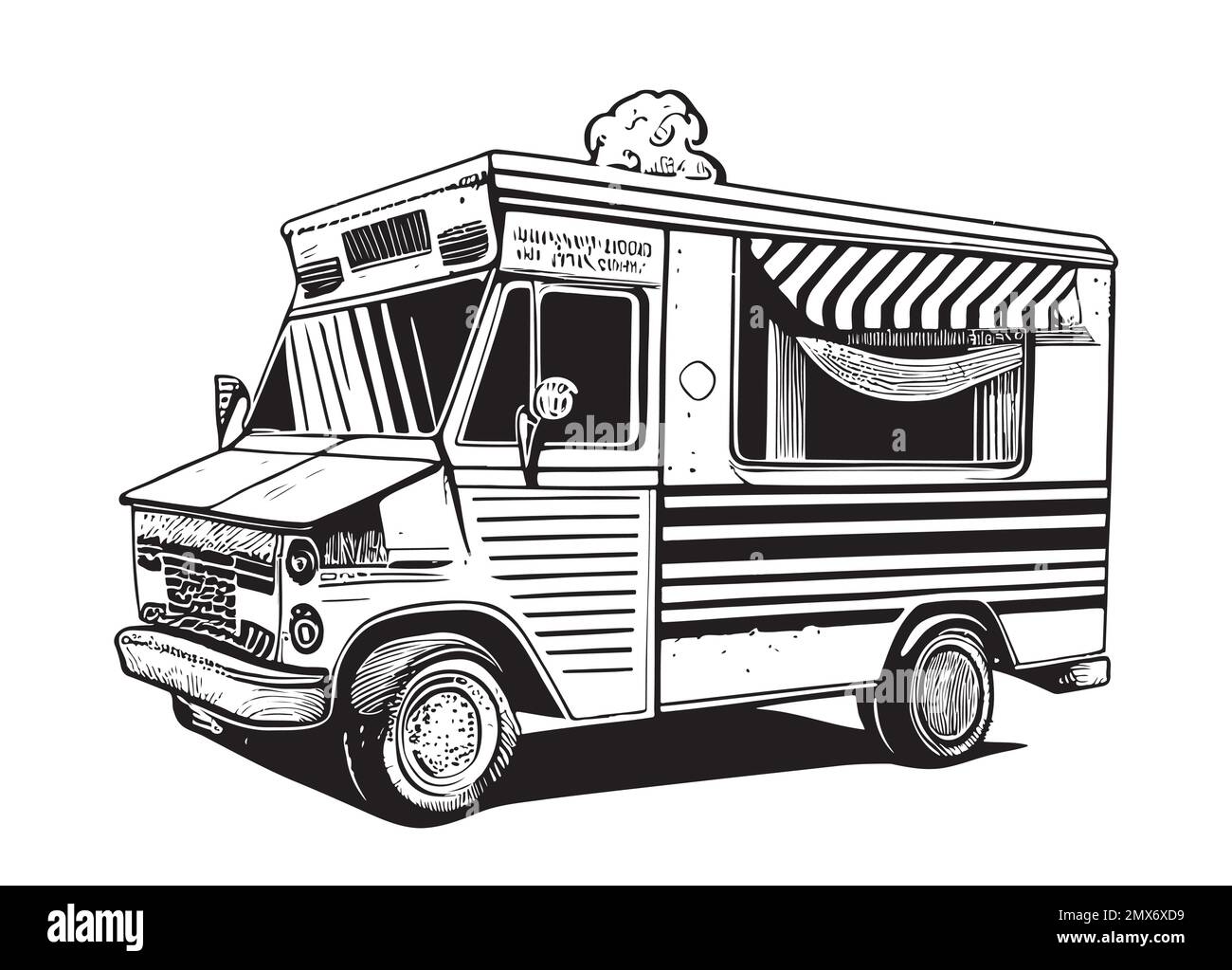 Hand drawn van design hi-res stock photography and images - Alamy