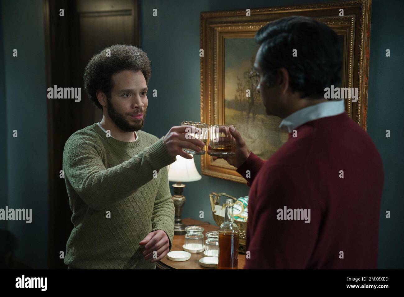 WELCOME TO CHIPPENDALES, from left: Robin de Jesus as Ray, Kumail ...