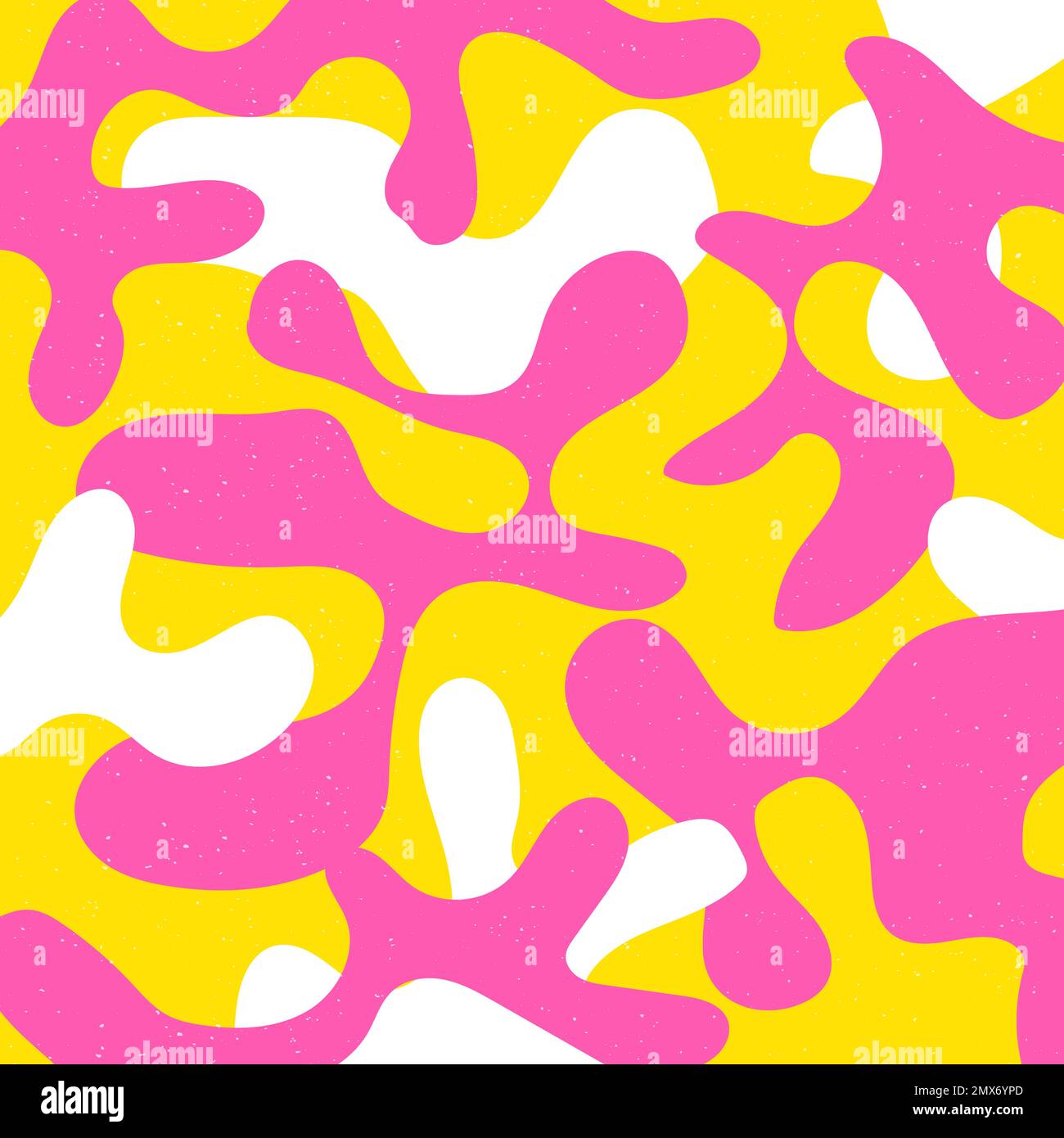 Colorful geometric shape background in trendy riso graph print texture ...