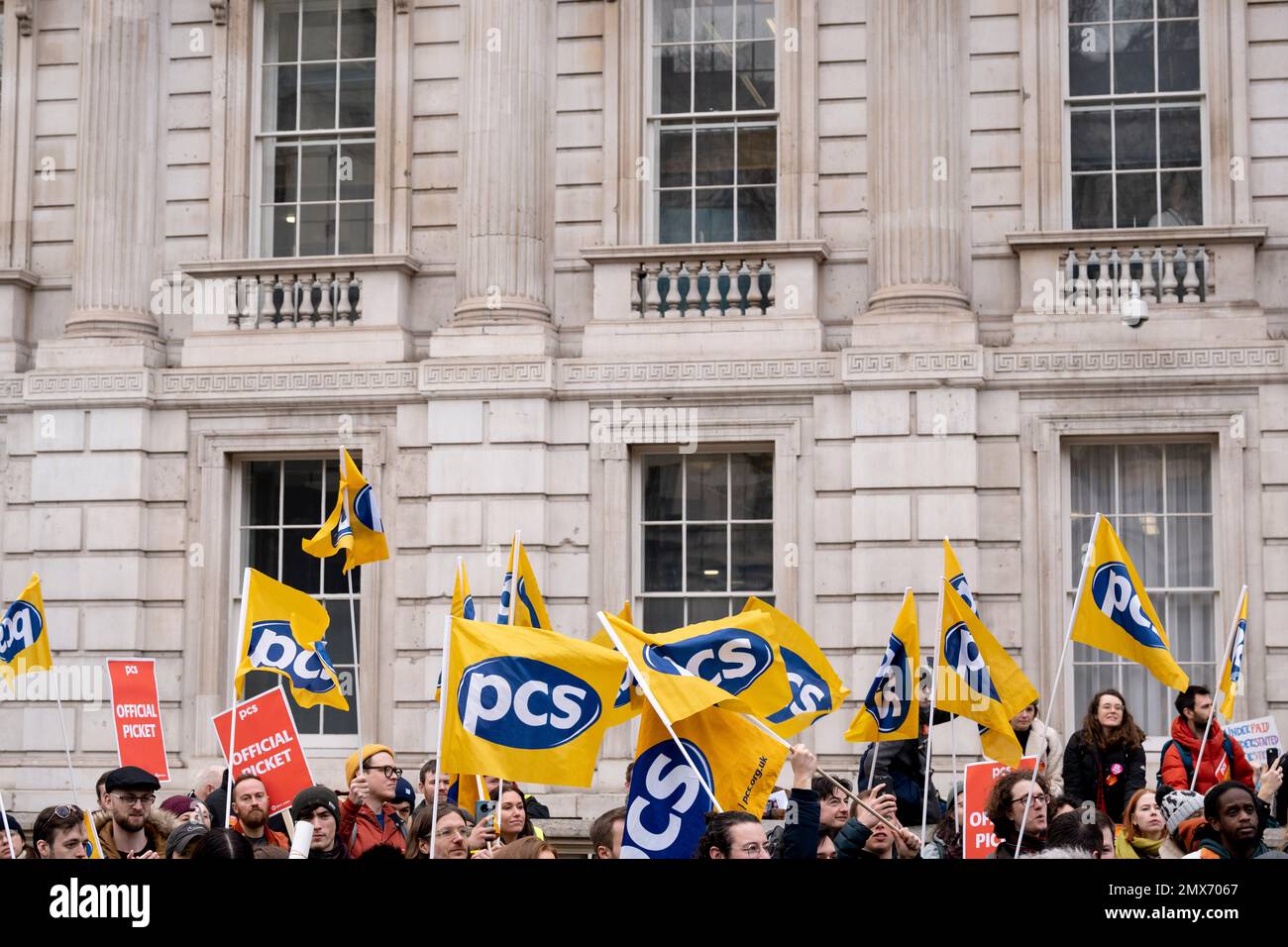 Some of the 100,000 members of the Civil Service 'Public and Commercial ...