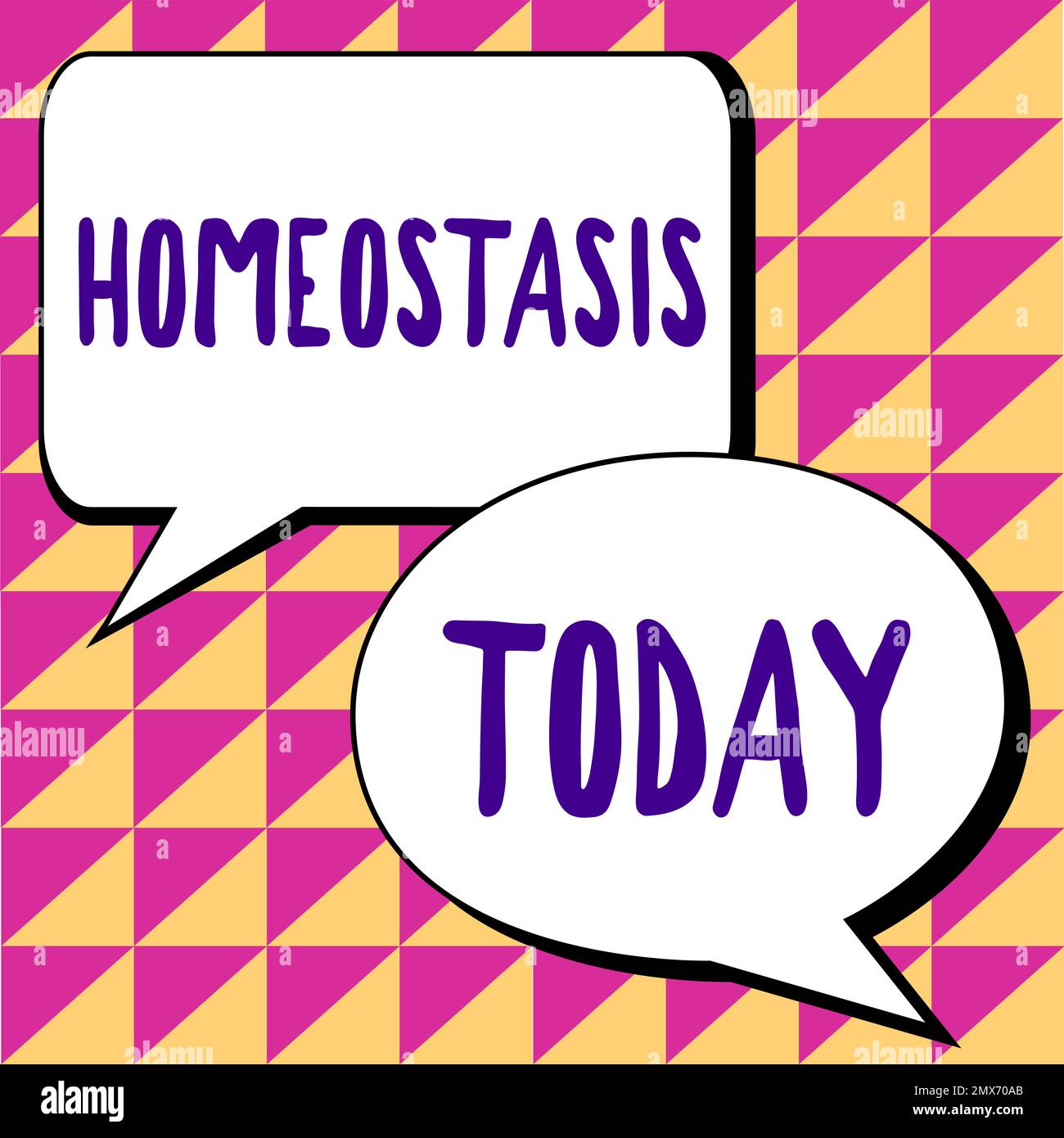 Text caption presenting Homeostasis. Word Written on the tendency ...