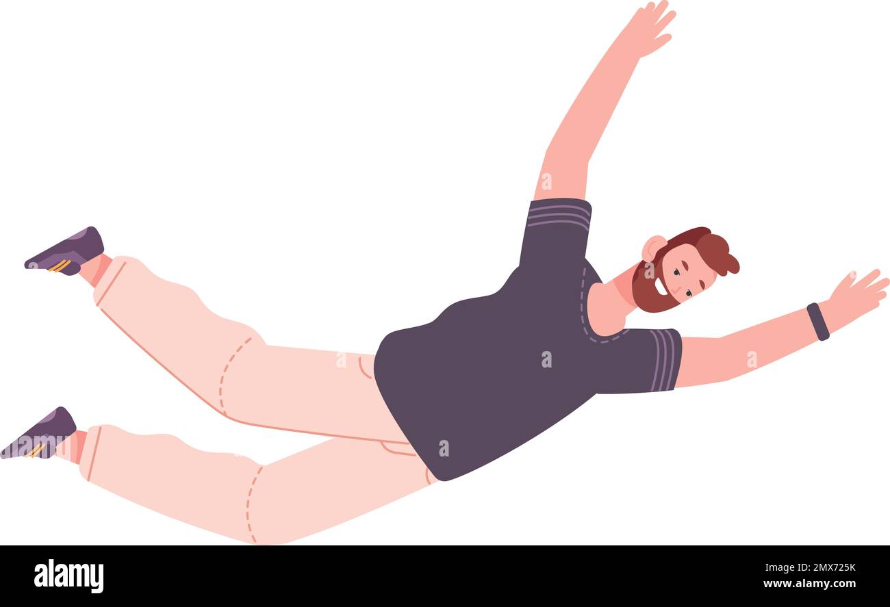 Cartoon boy fall down hi-res stock photography and images - Alamy