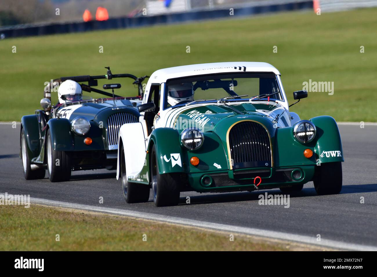 Tony Hirst, Morgan Plus 4, Morgan Challenge, two twenty minute races ...