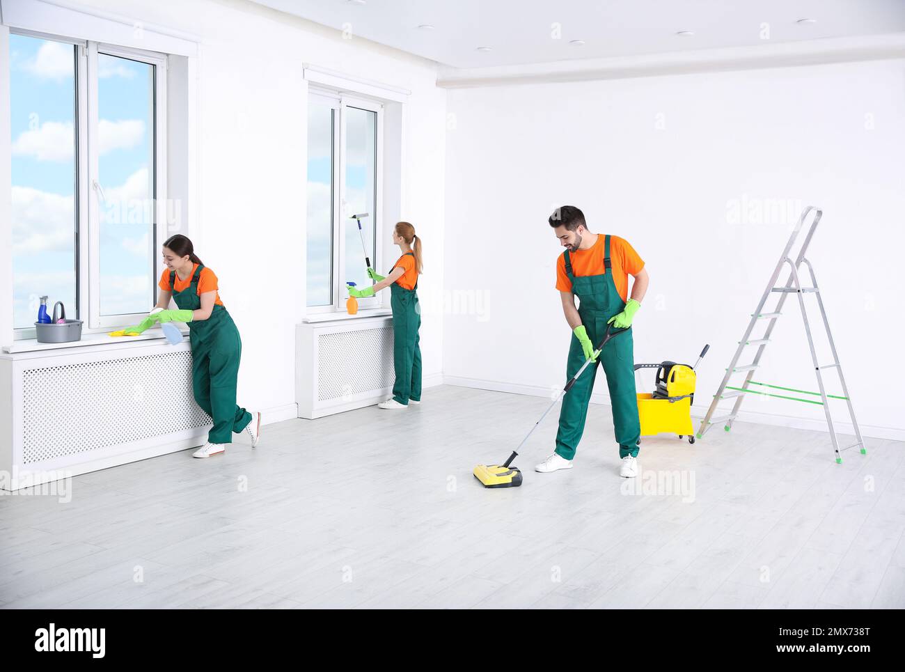 Professional male sweeper in hi-res stock photography and images - Alamy