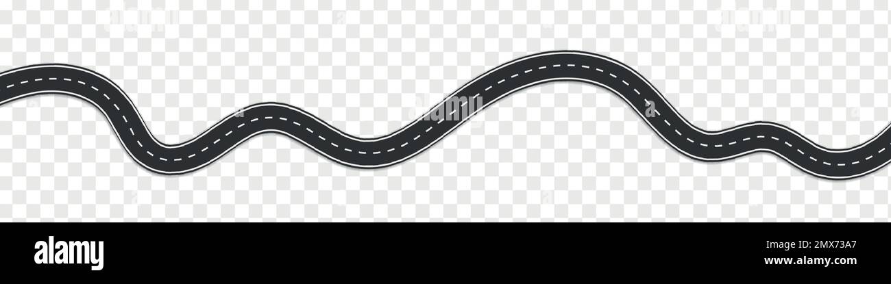 Top view on road map. Curve highway roadway. Vector infographic Stock ...