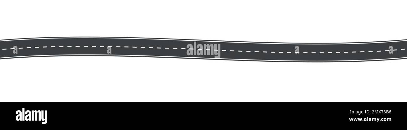 Top view on road map. Curve highway roadway. Vector infographic Stock ...