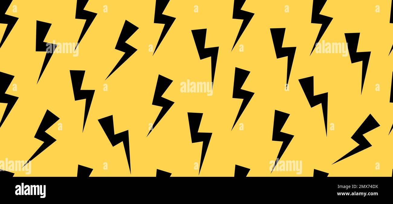 Lightning bolts seamless pattern. Thunder bolt , power electric flash ...