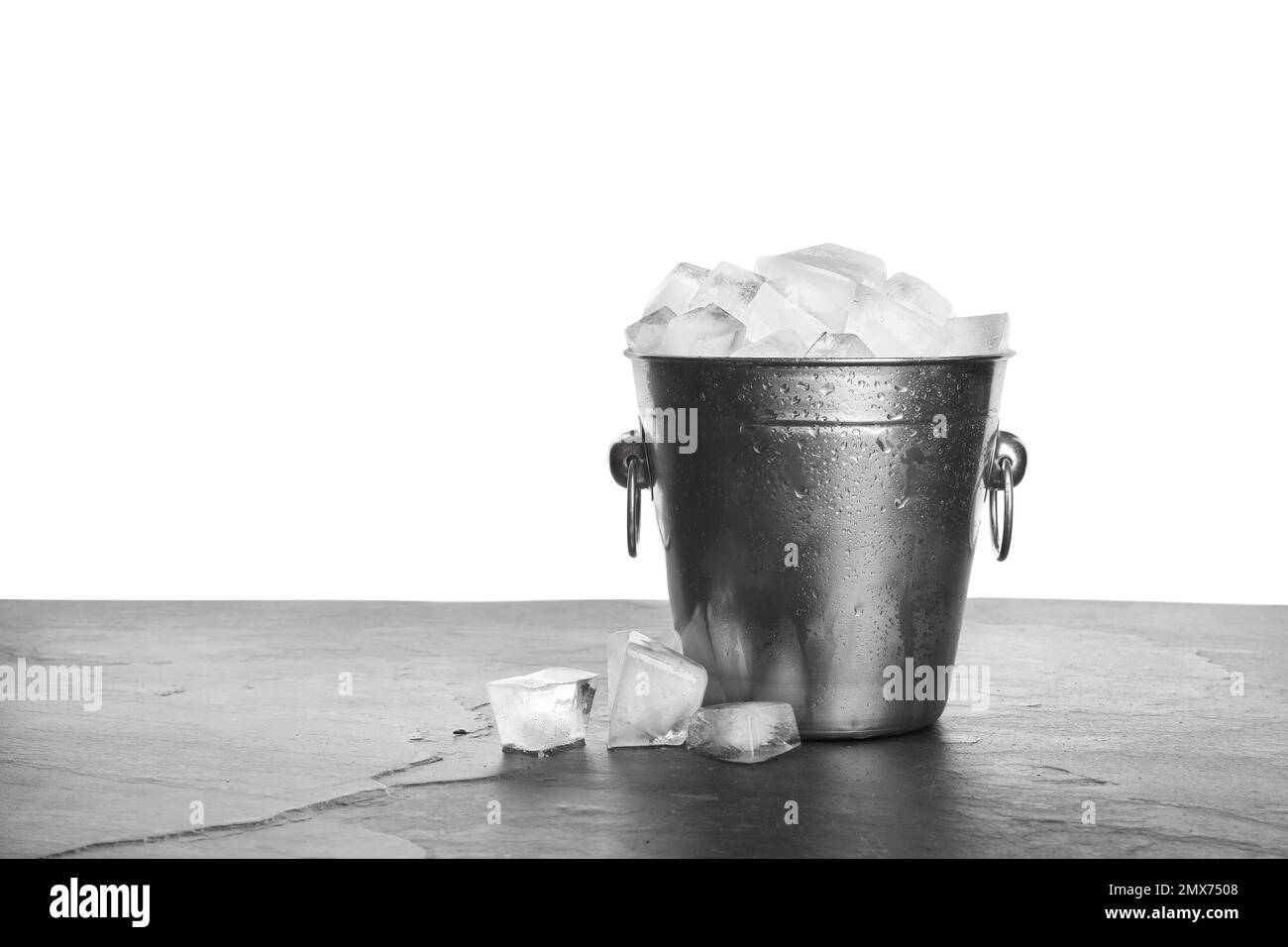 Bucket of ice against white hi-res stock photography and images - Alamy
