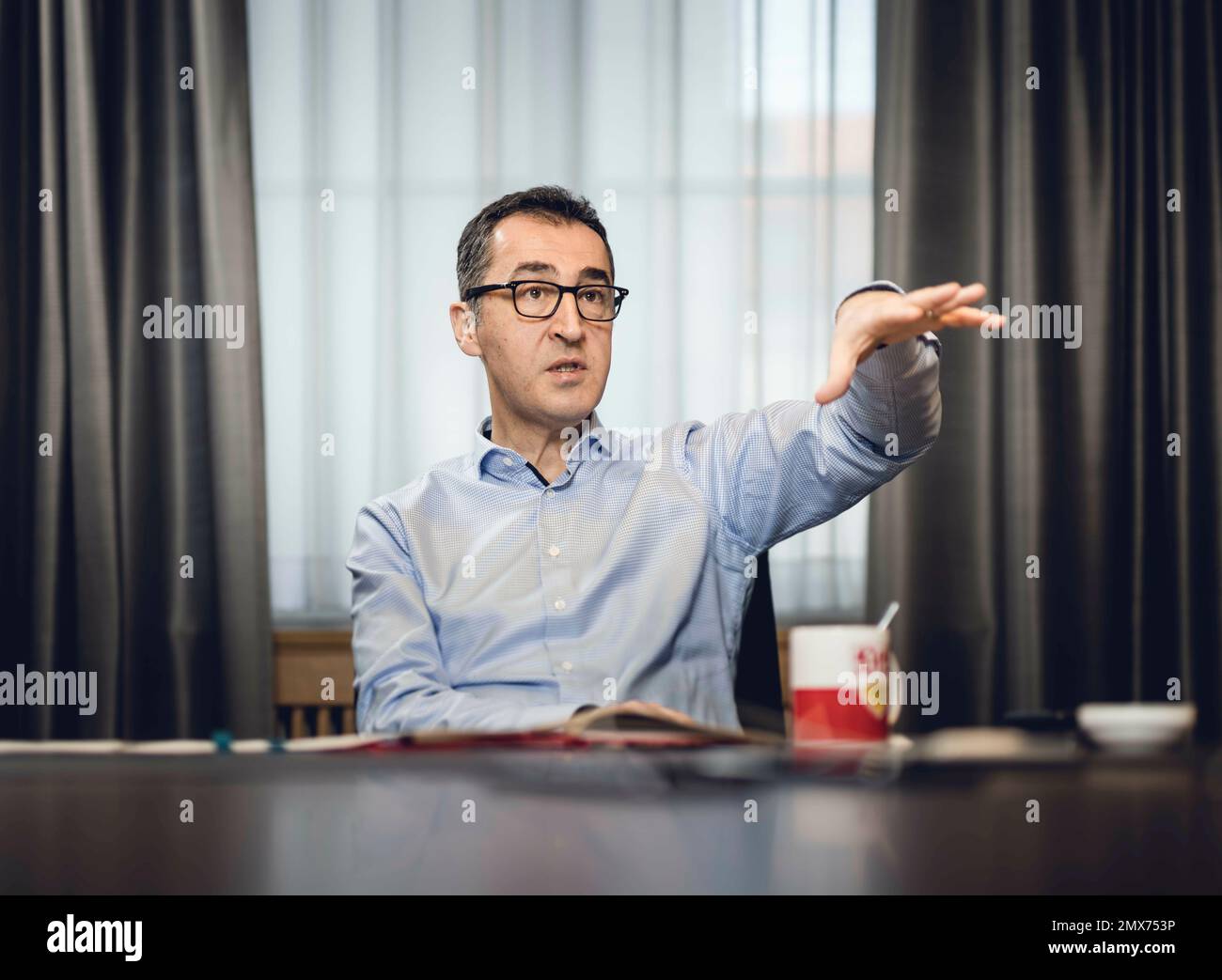 The Federal Minister for Food and Agriculture, Cem Oezdemir (Alliance ...