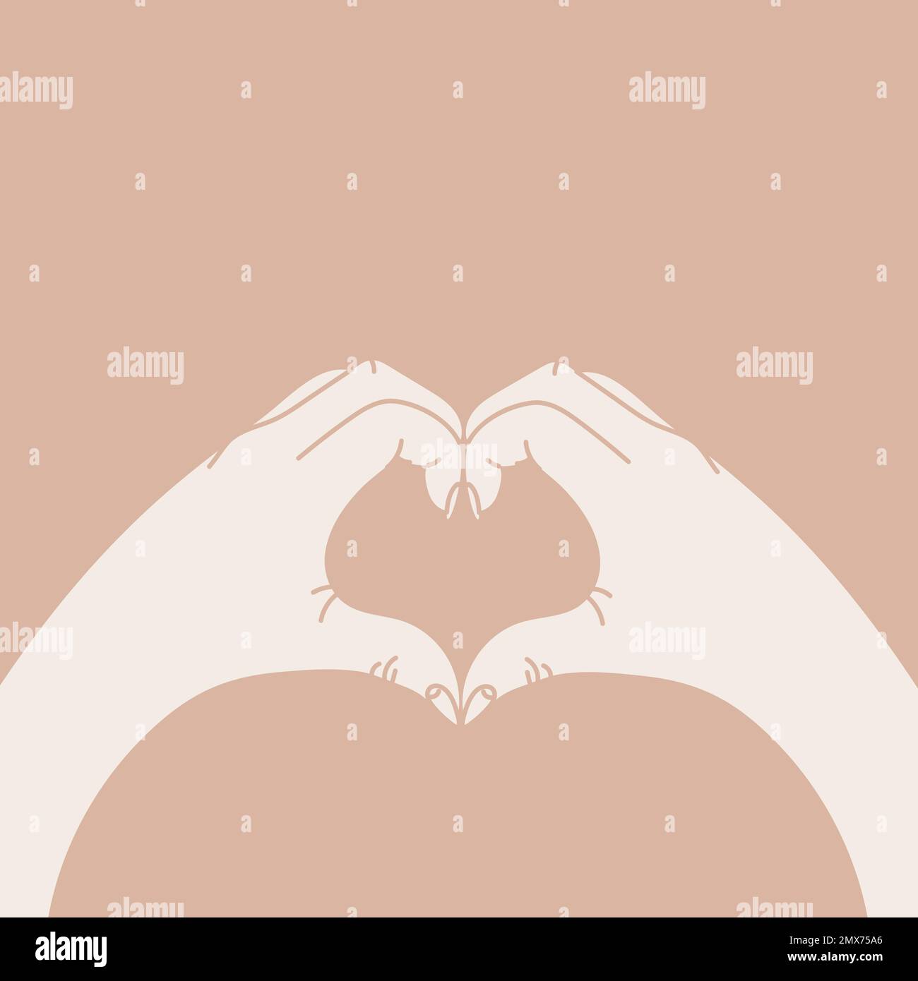 Two hands gesture making heart symbol. Concept of love, cooperation ...