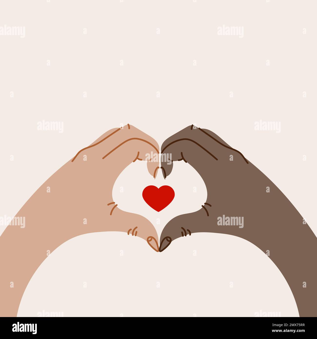 Two hands gesture making heart symbol. Concept of love, cooperation ...