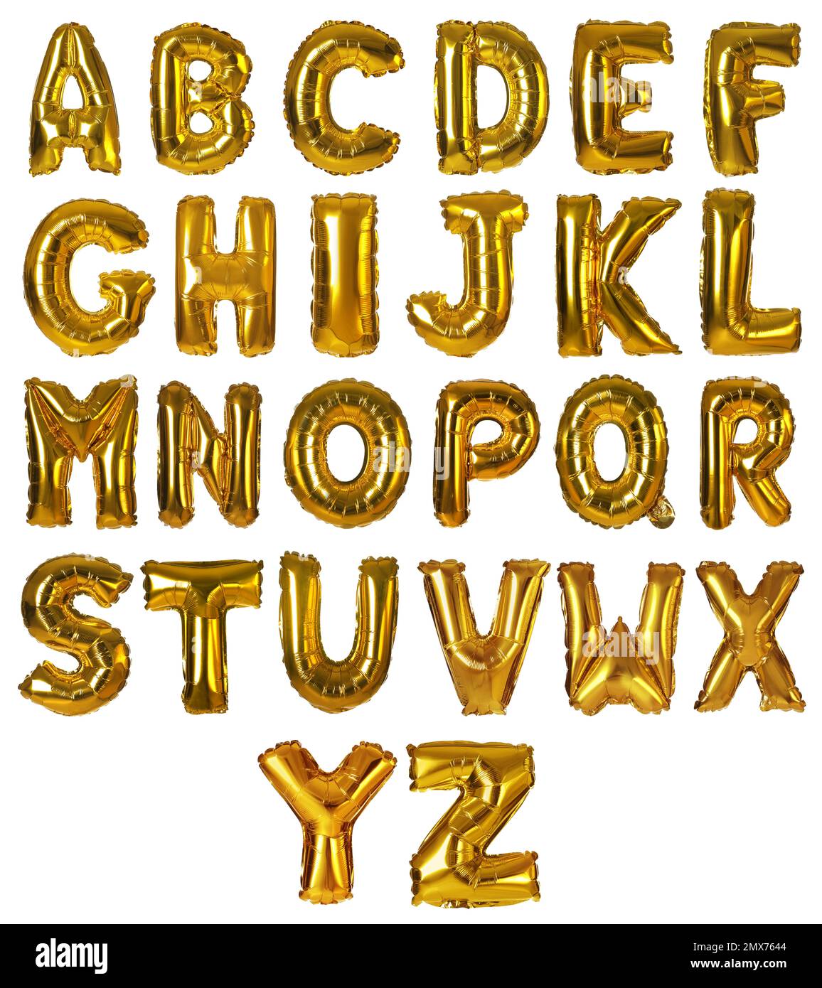 Golden balloons font hi-res stock photography and images - Alamy