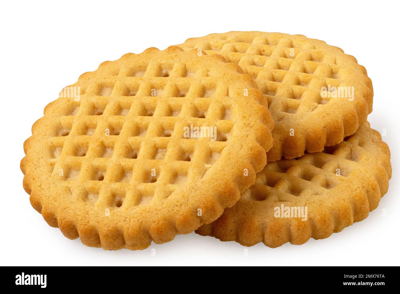 Flat round crunchy biscuits hi-res stock photography and images - Alamy