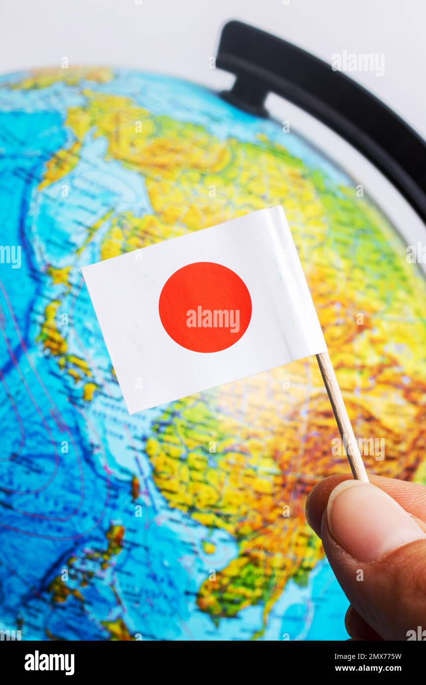 Japan flag map hi-res stock photography and images - Alamy