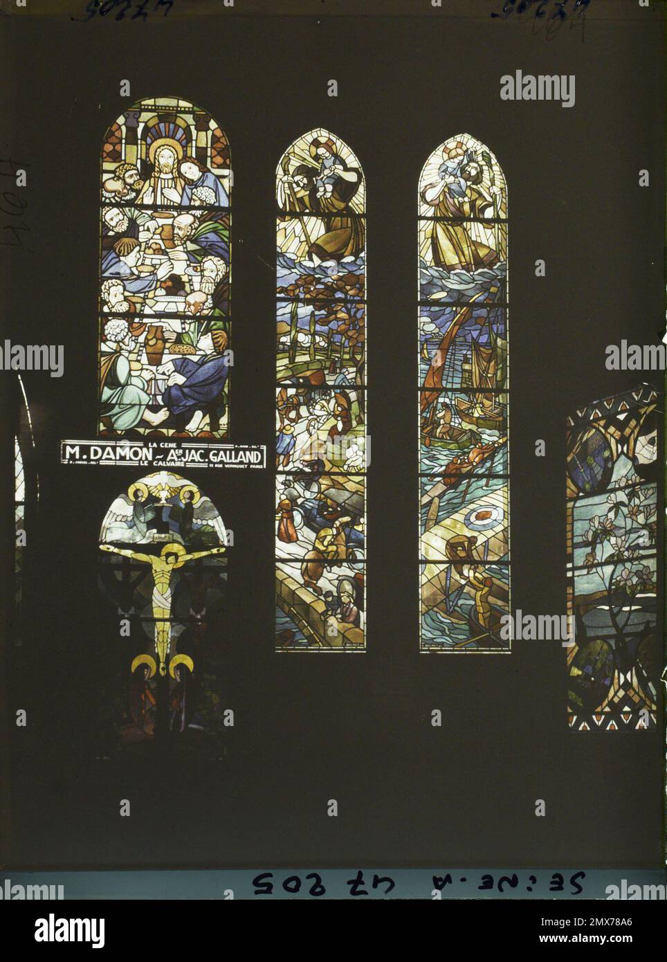 Christianity interior view decorative arts stained glass exhibit hi-res ...
