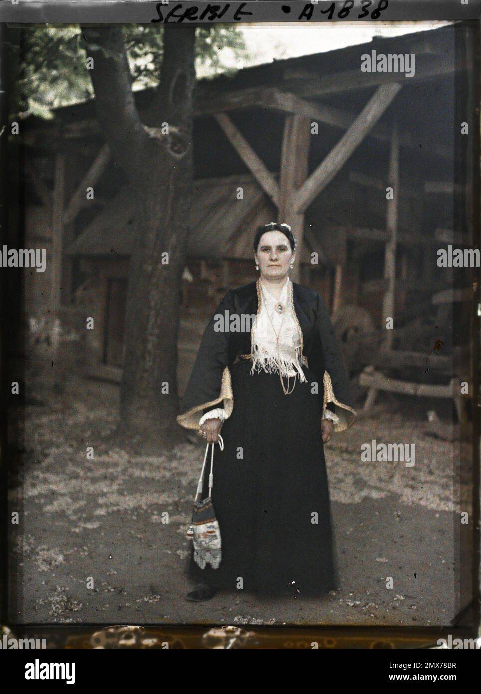 Belgrade, Serbia woman in Serbian city costume: the Lebada (of Greek ...