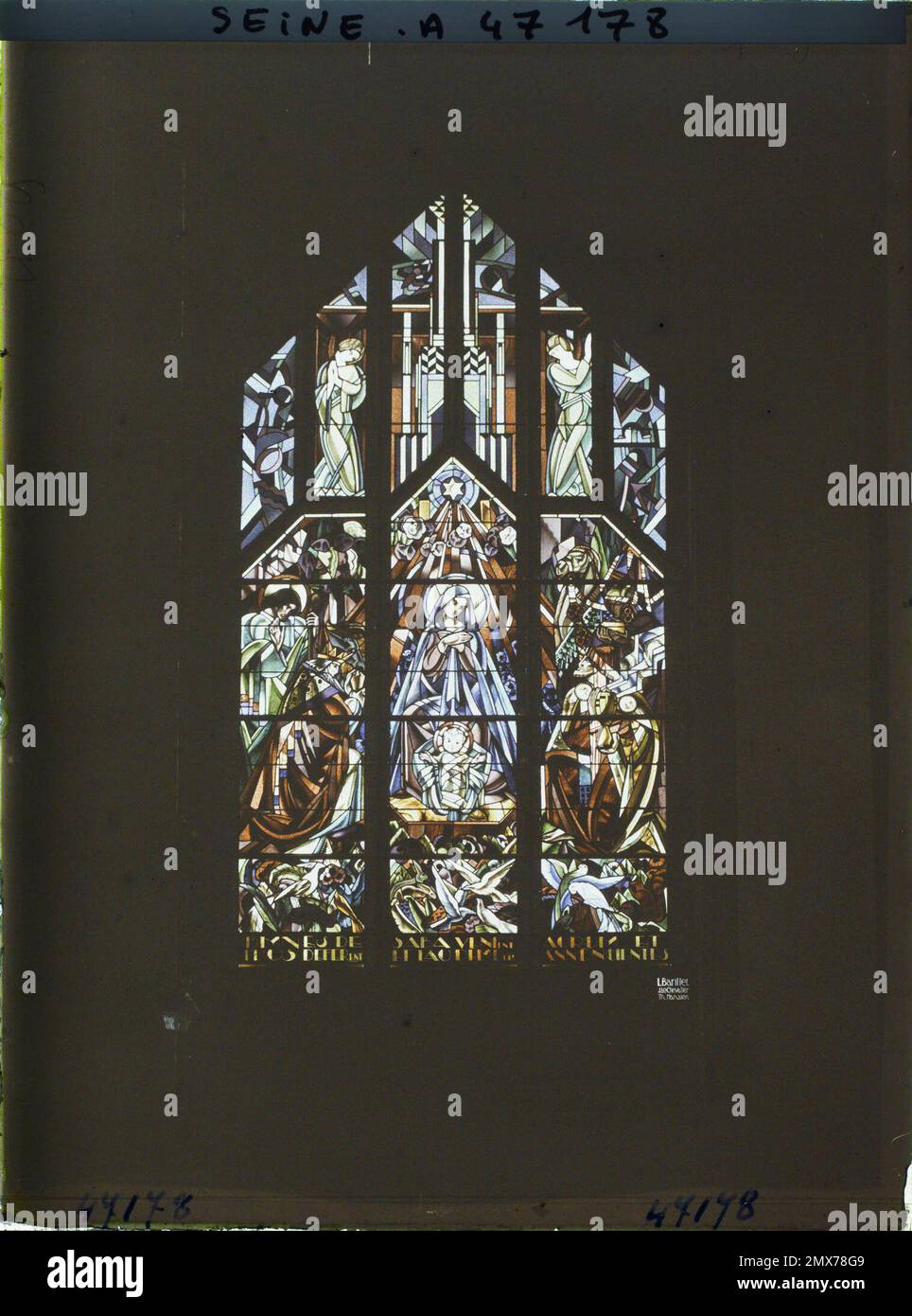 Paris, France The exhibition of decorative arts, pavilion of stained ...