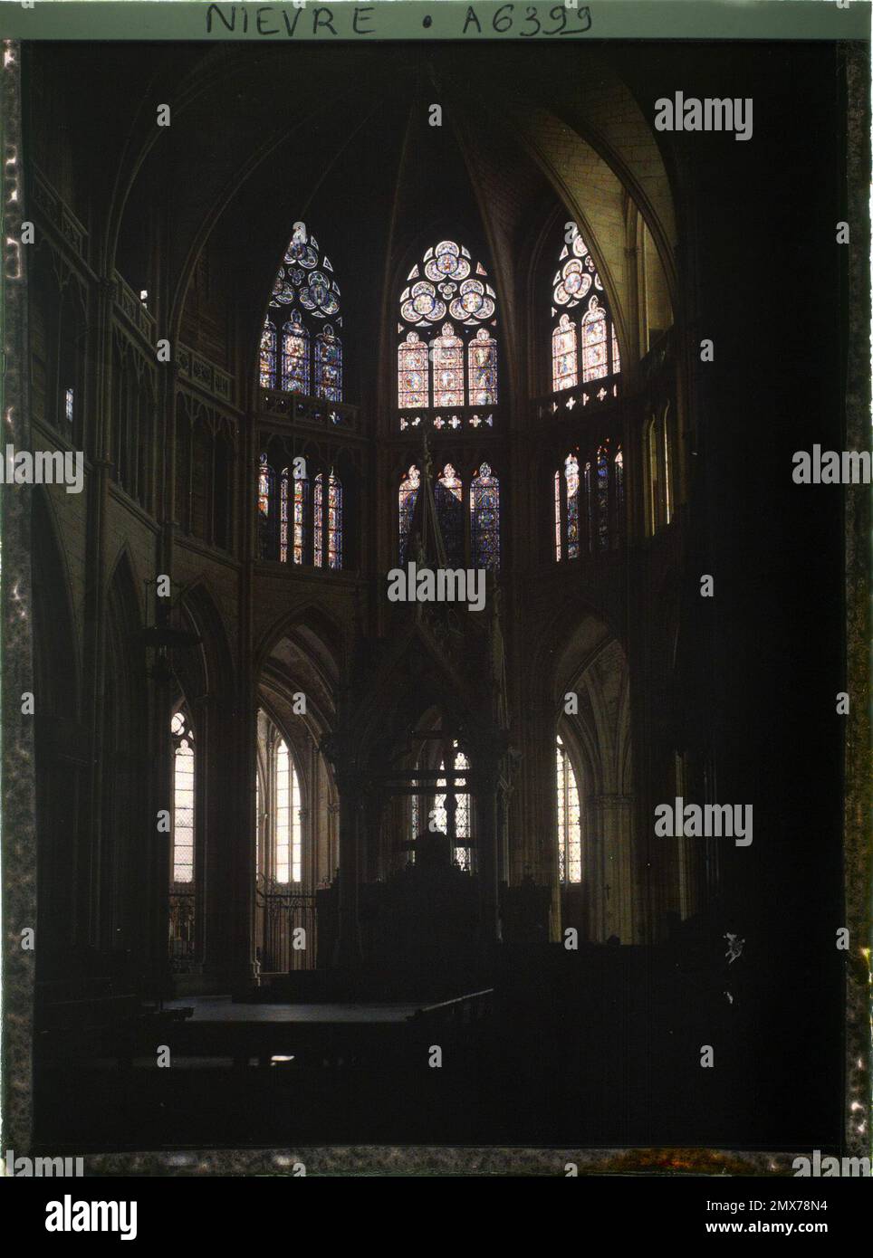 Nevers, France The Gothic choir of Saint-Cyr-et-Sainte-Julitte ...