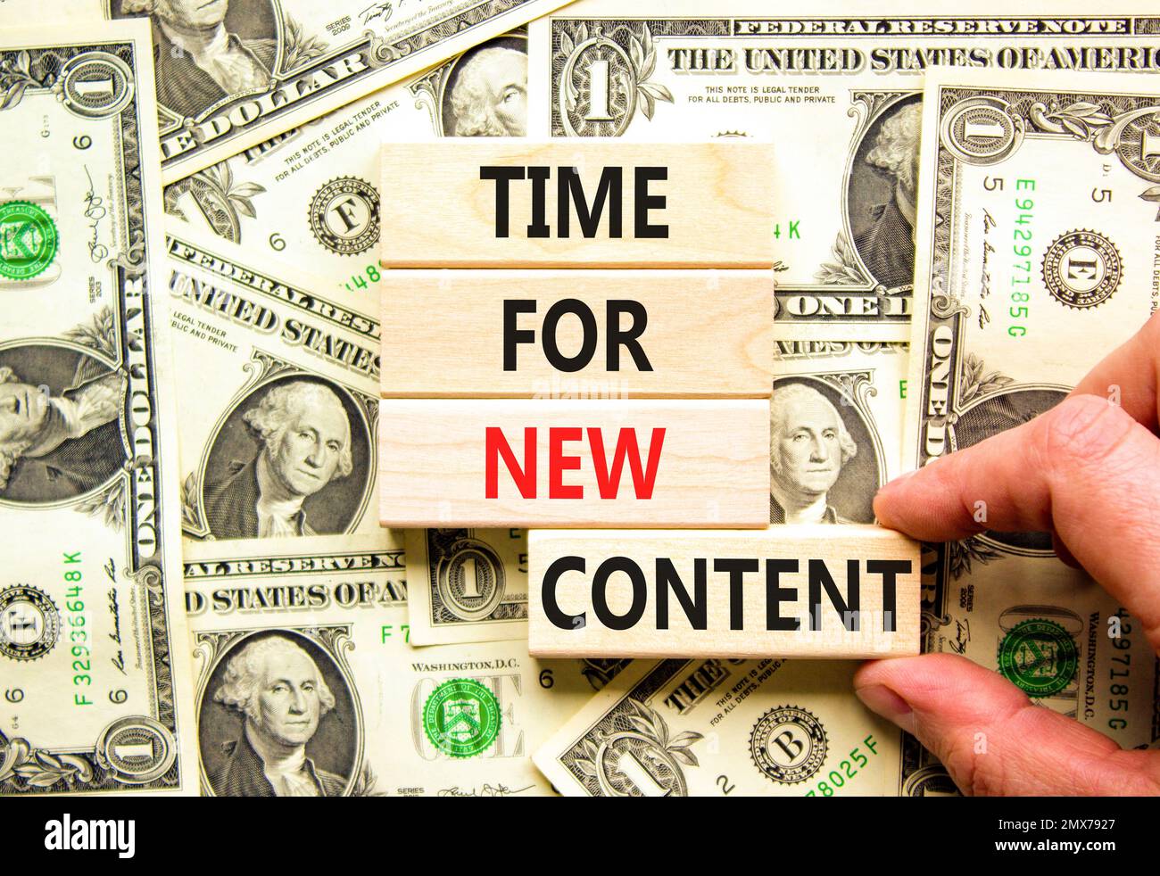 Time for new content symbol. Concept words Time for new content on ...