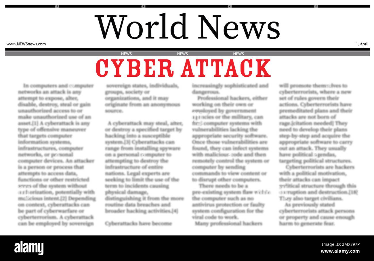 Cyber attack data breach Cut Out Stock Images & Pictures - Alamy