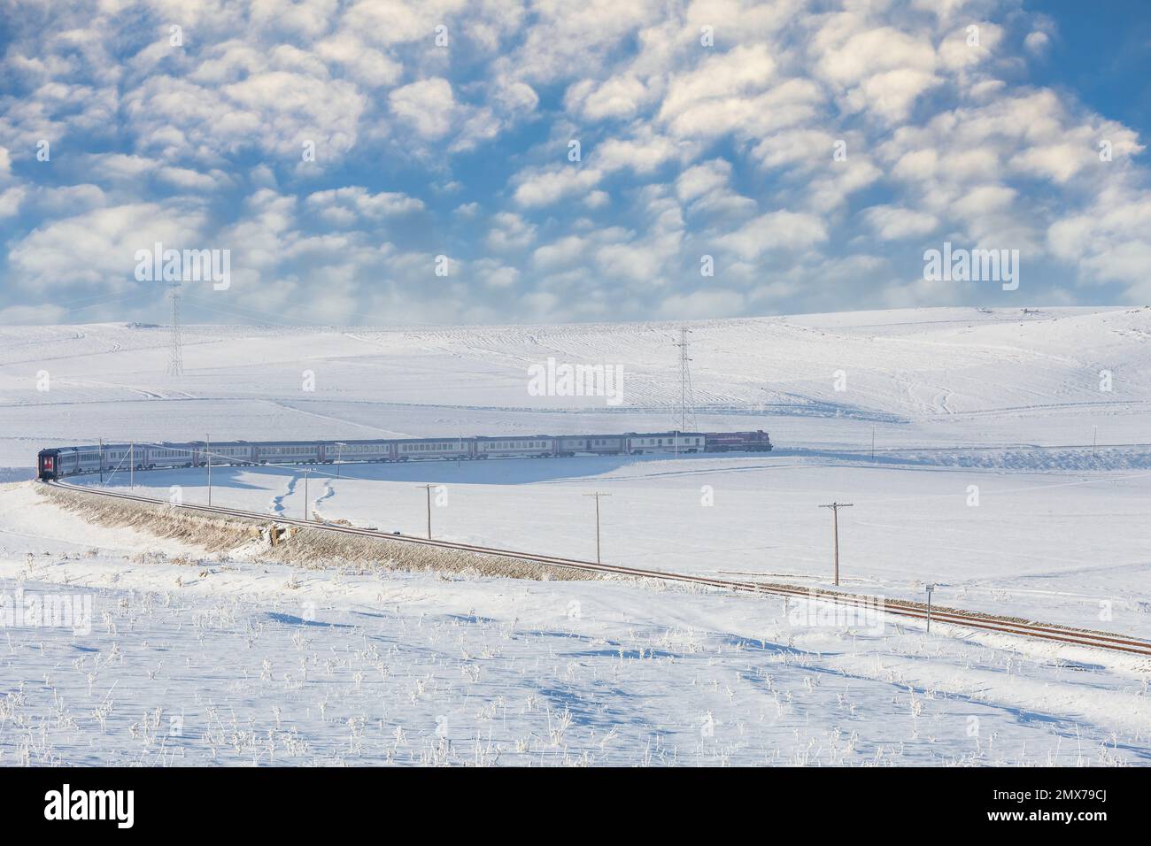 Eastern Express in Winter Kars Turkey Stock Photo - Alamy