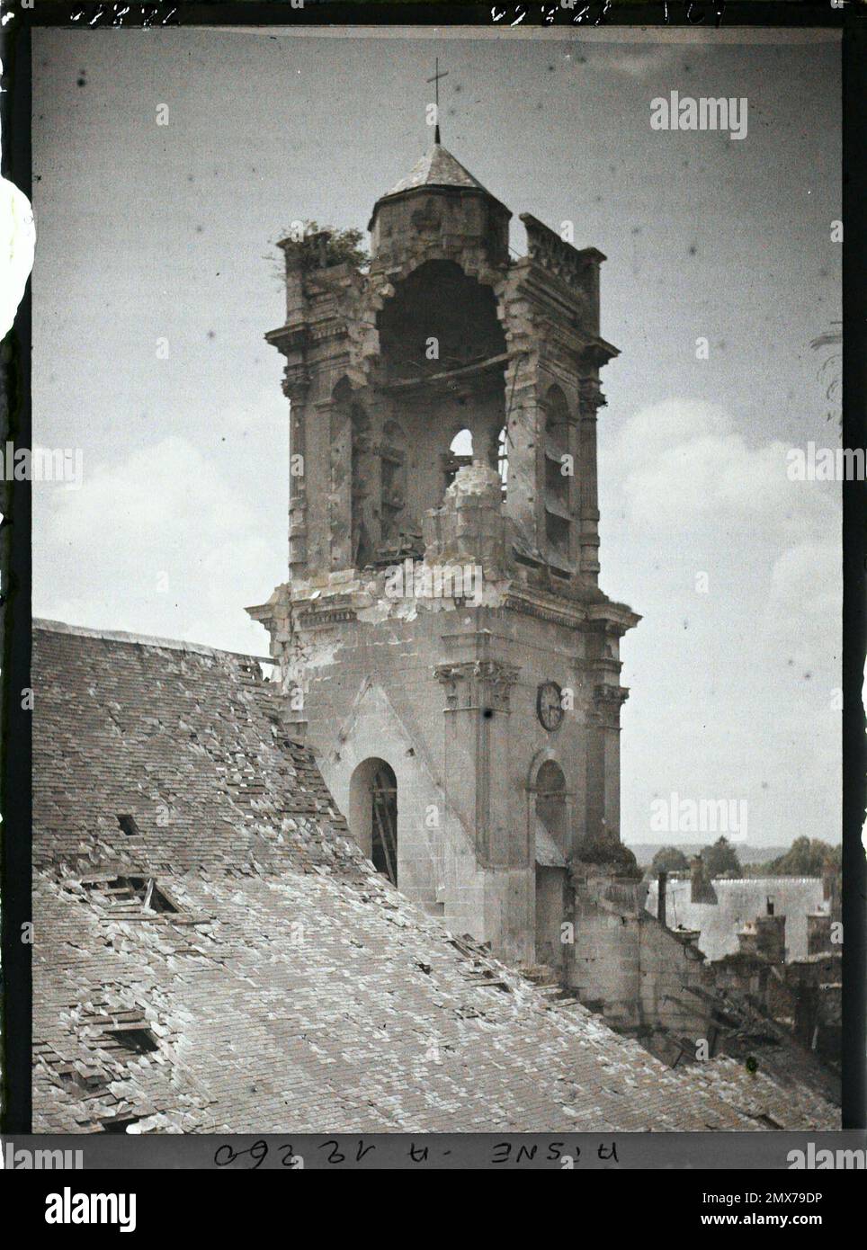 Church roof ruins bombing religious architecture first world war hi-res ...