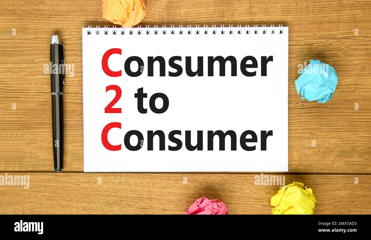 C2C consumer to consumer symbol. Concept words C2C consumer to consumer ...