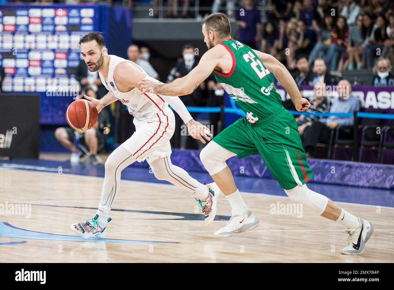 Tbilisi, Georgia, 6 September 2022. Duda Sanadze of Georgia in action ...