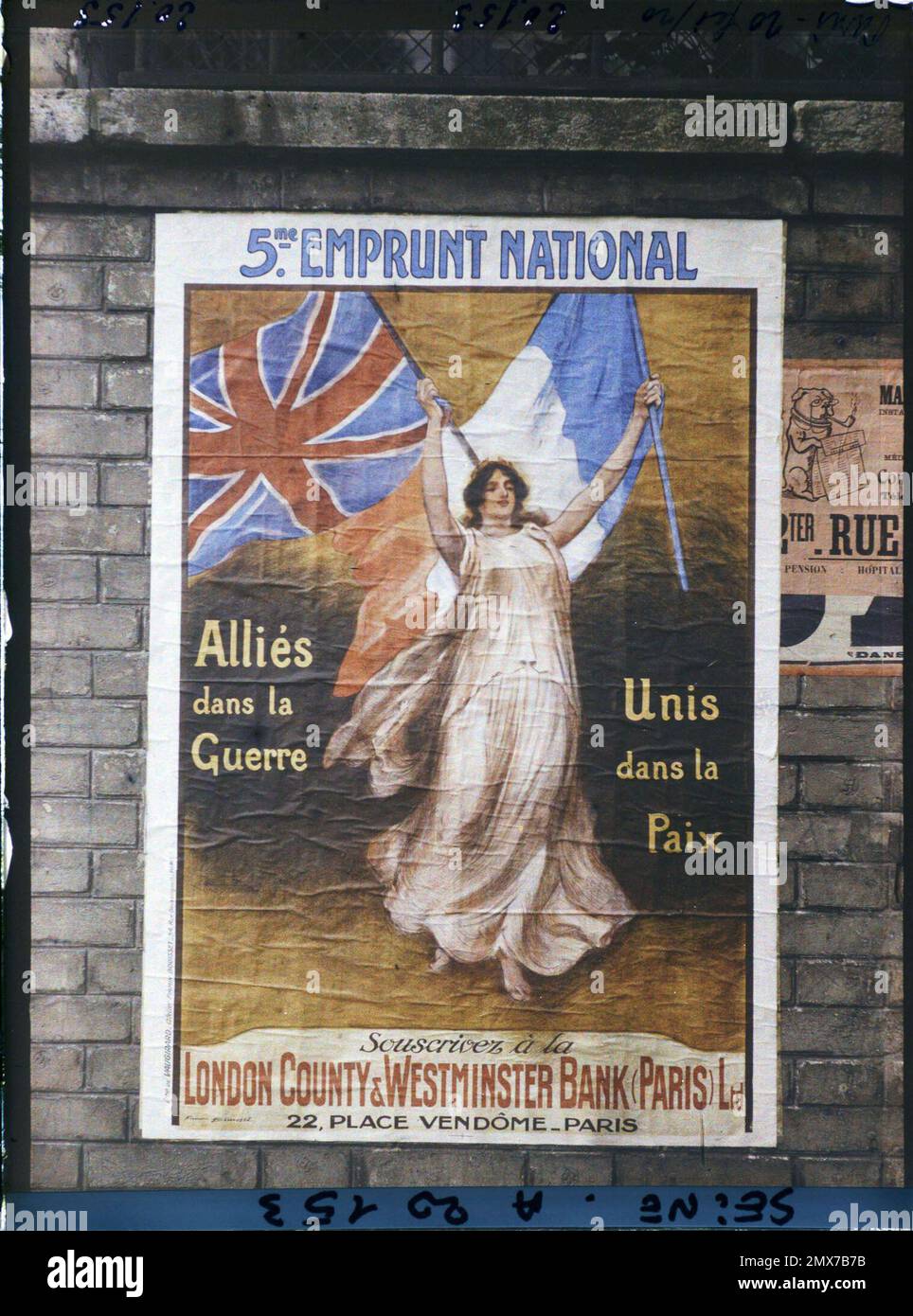 Paris, France displays the national loan of 1920, London County and ...