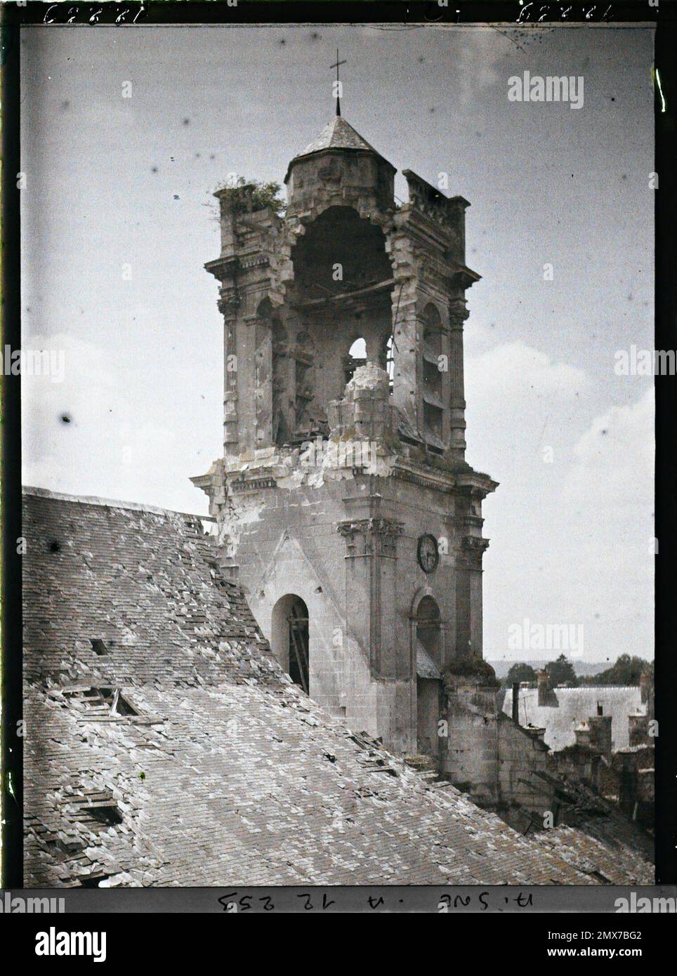 Soissons, Aisne, France The Marmities bell tower of the Saint-Léger ...