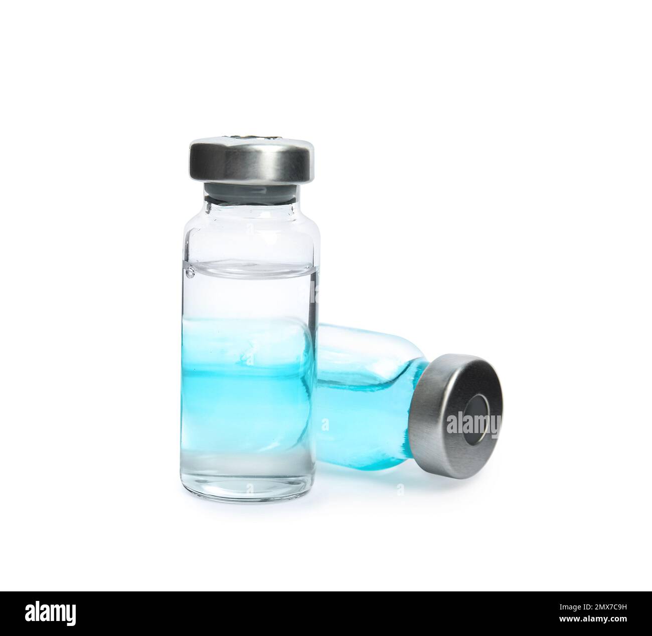 Injection and color vials Cut Out Stock Images & Pictures - Alamy