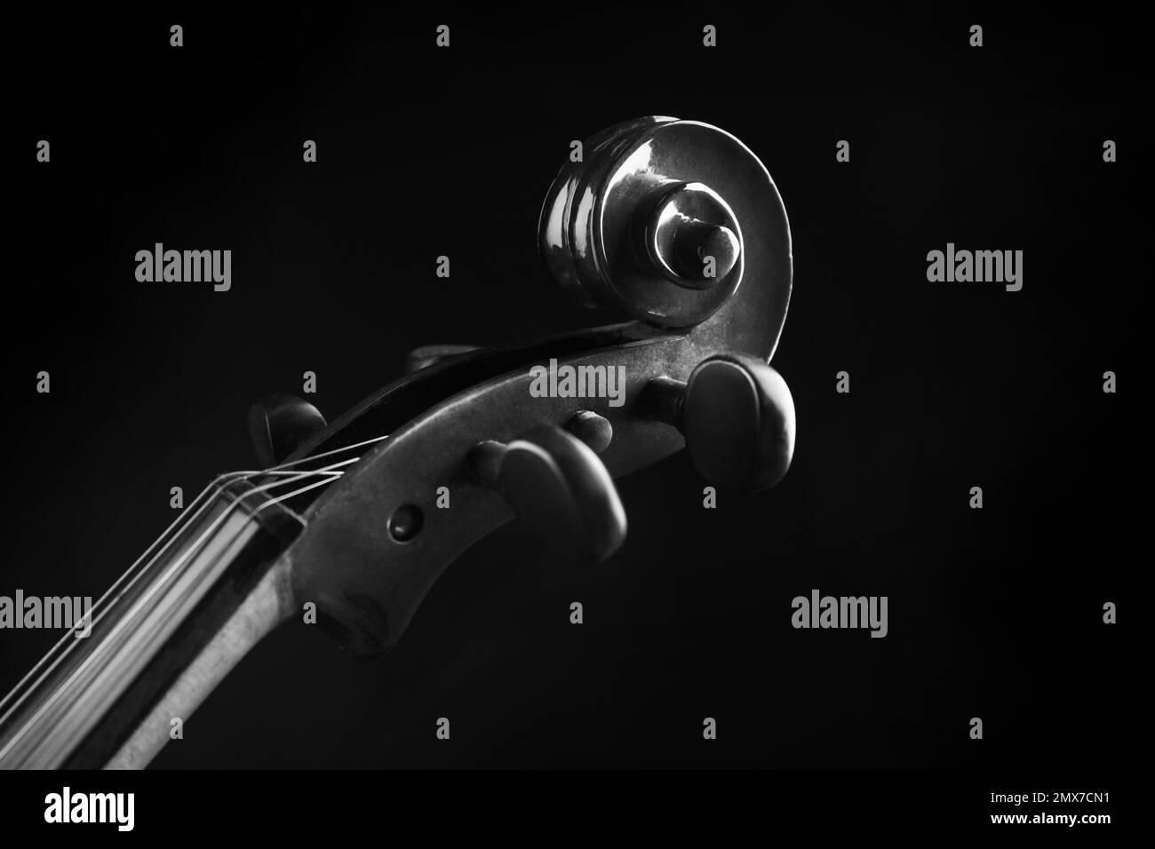 Beautiful classic violin, closeup view. Musical instrument Stock Photo ...