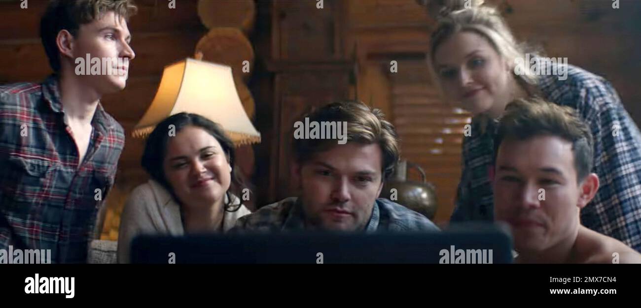 SNOW FALLS, from left: Johnny Berchtold, Victoria Moroles, James ...