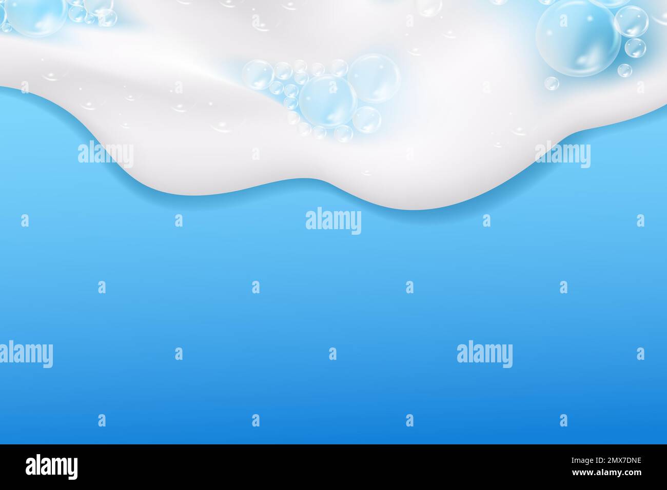 Sparkling shampoo and bath lather vector illustration.Bath foam ...