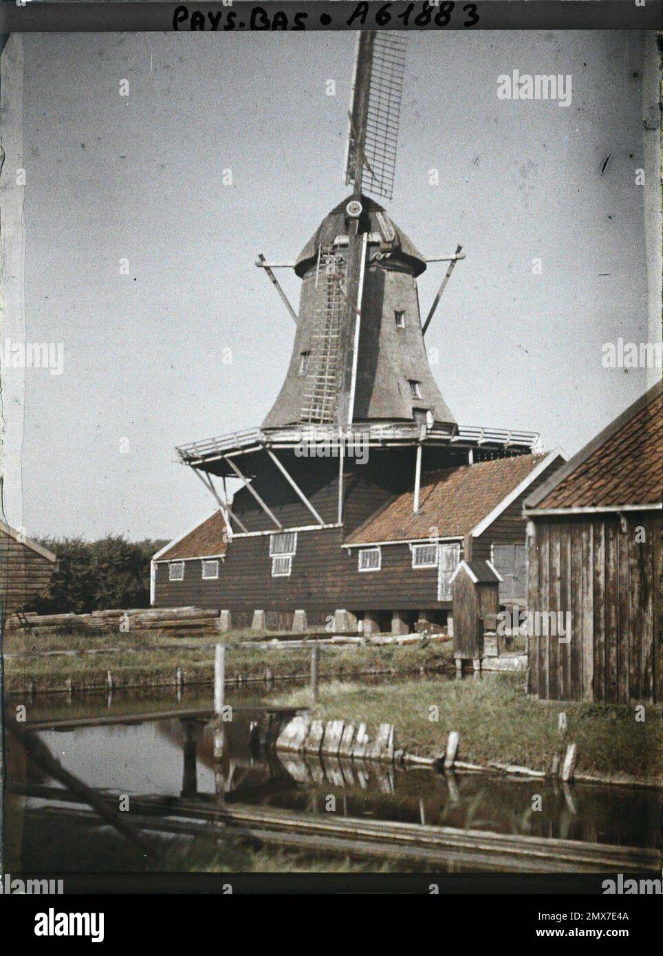 Edam, Netherlands an old windmill , 1929 - Netherlands - Stéphane ...