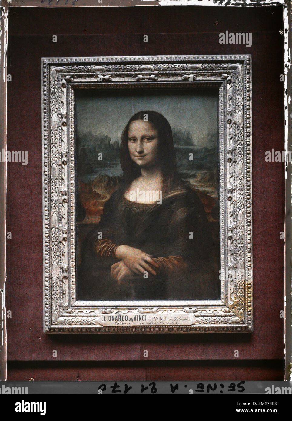 Paris (1st arr.), France La Joconde, Léonardo da Vinci, Louvre museum ...